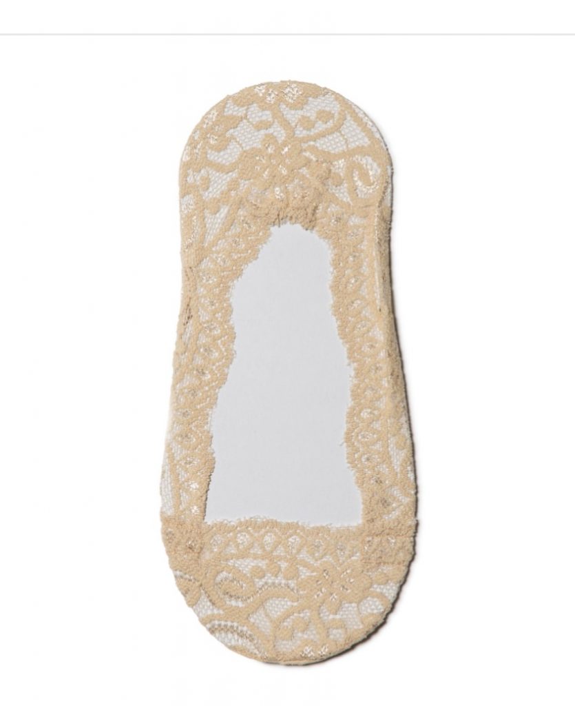 Blonde Footies med lav udskæring fra Conte | StyleLegs.dk